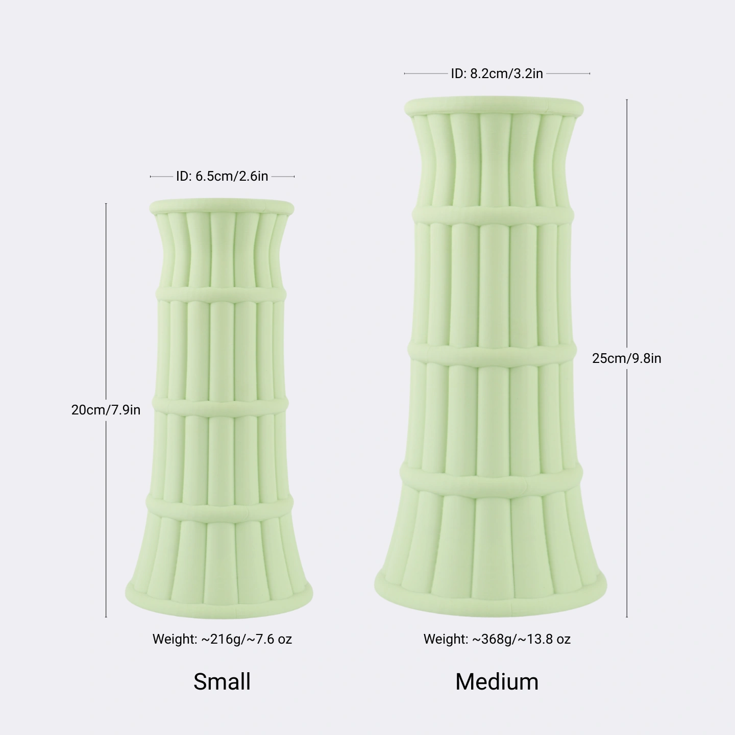Bamboo Grove Vase – Matte Texture Organic 3D Printed Decor – 3DChicpot ...